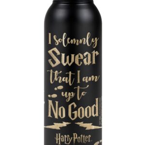 Harry Potter OFFICIAL No Good 24 oz Insulated Canteen Water Bottle, Leak Resistant, Vacuum Insulated Stainless Steel with Loop Cap