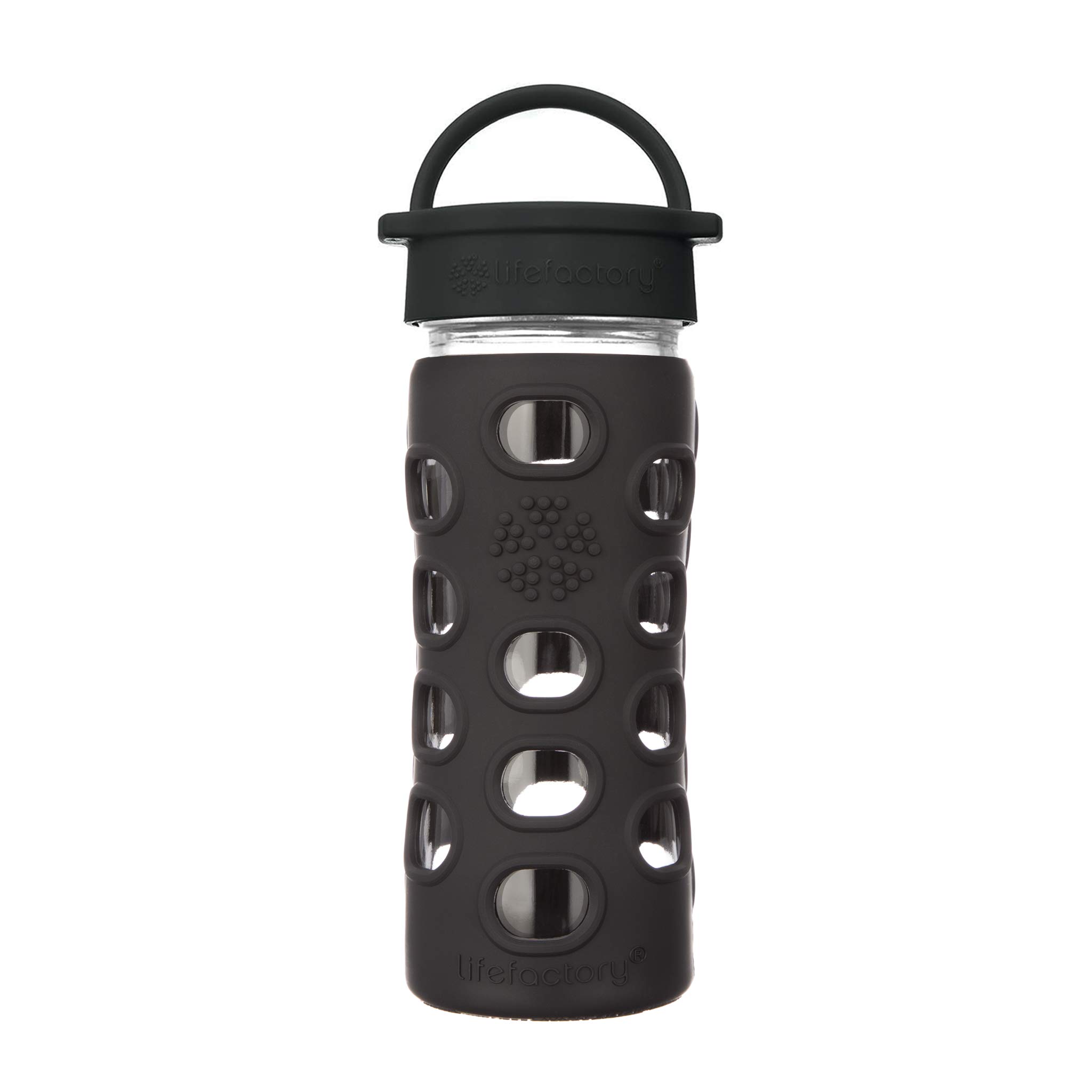 Glass Bottle Core 2.0 Onyx Black Lifefactory 12 oz Bottle