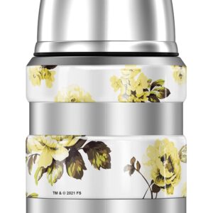 THERMOS Betty Boop Yellow Flowers STAINLESS KING Stainless Steel Food Jar with Folding Spoon, Vacuum insulated & Double Wall, 16oz