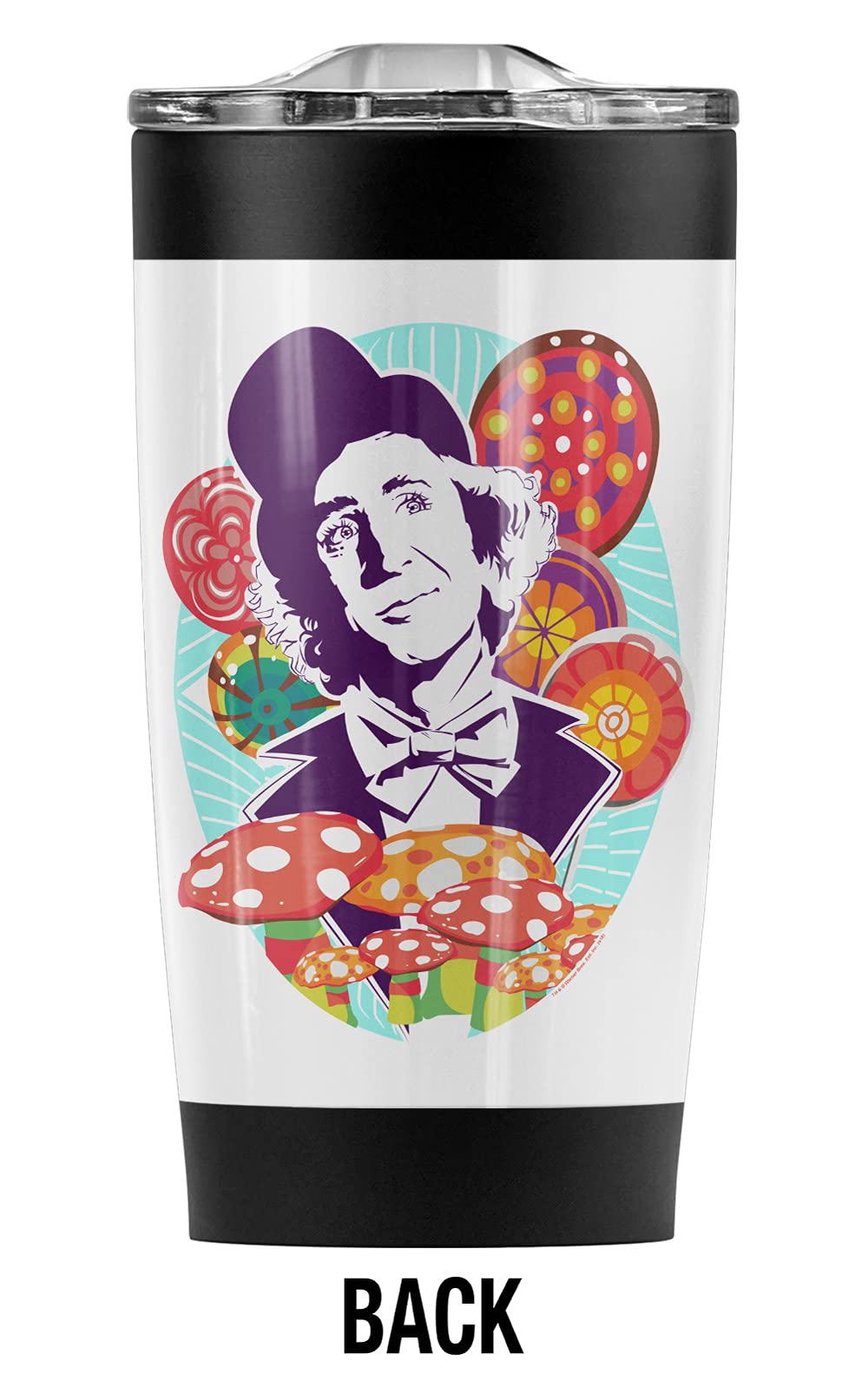 Logovision Willy Wonka Willy Stainless Steel Tumbler 20 oz Coffee Travel Mug/Cup, Vacuum Insulated & Double Wall with Leakproof Sliding Lid | Great for Hot Drinks and Cold Beverages