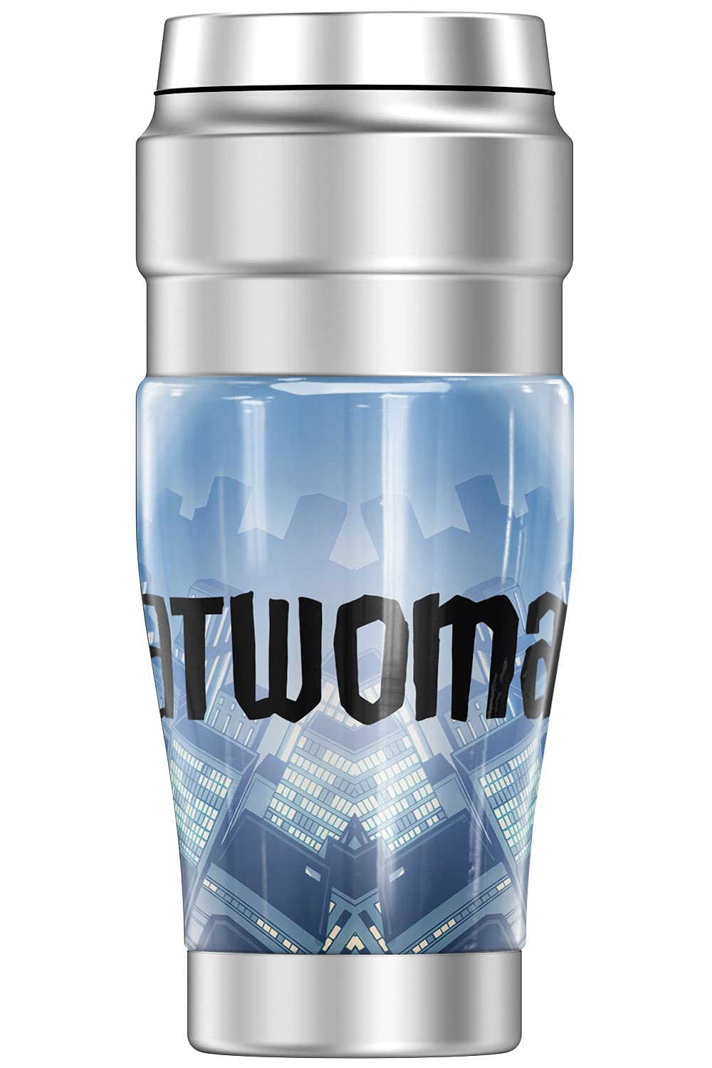 THERMOS Batman Catwoman City STAINLESS KING Stainless Steel Travel Tumbler, Vacuum insulated & Double Wall, 16oz