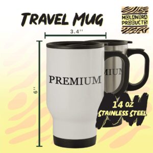 Molandra Products Fucksake - 14oz Stainless Steel Travel Mug, Silver