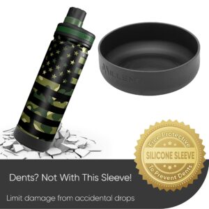 Millenti Army Camo Water-Bottle Chug-Cap - 26oz Vacuum Insulated, Stainless Steel, Double Walled, Flask Bottles (Army Camouflage) WB0826CFG