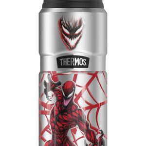 Venom Carnage Web THERMOS STAINLESS KING Stainless Steel Drink Bottle, Vacuum insulated & Double Wall, 24oz