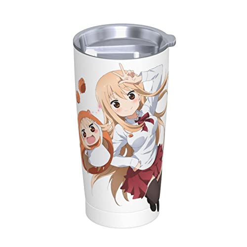 Anime Himouto Umaru-Chan Stainless Steel Thermal Water Cup 20oz With Lid And Straw Coffee Cup, Travel Thermos Cup