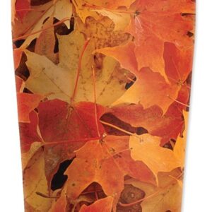 Mugzie brand 20-Ounce Travel Mug with Insulated Wetsuit Cover - Fall Leaves