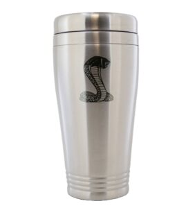 au-tomotive gold stainless steel travel mug for ford cobra (silver)