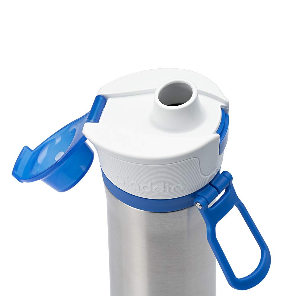 Aladdin Active Hydration Stainless Steel Vacuum Insulated Water Bottle, Blue, 0.6 Litre