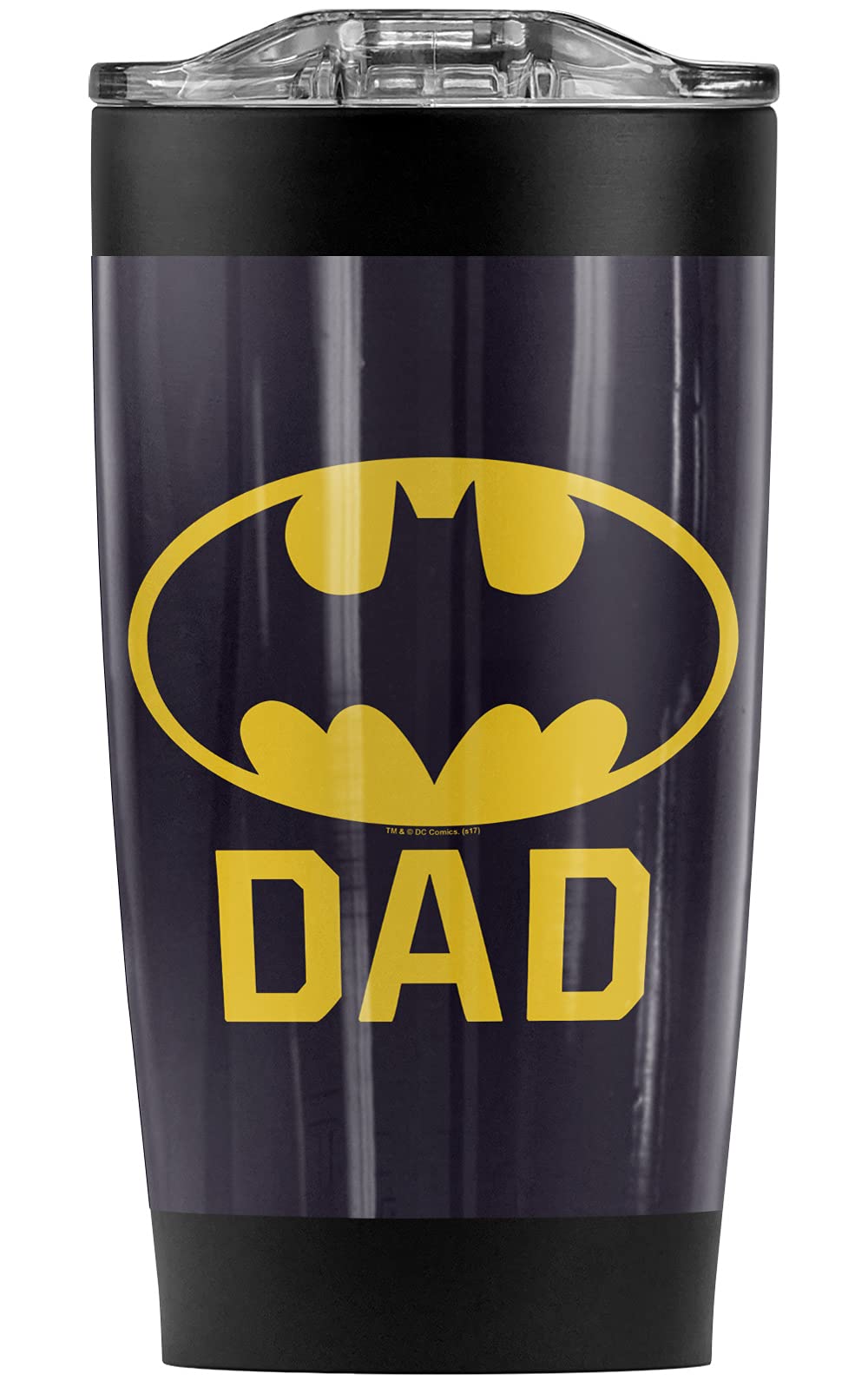 Batman Bat Dad Stainless Steel Tumbler 20 oz Coffee Travel Mug/Cup, Vacuum Insulated & Double Wall with Leakproof Sliding Lid