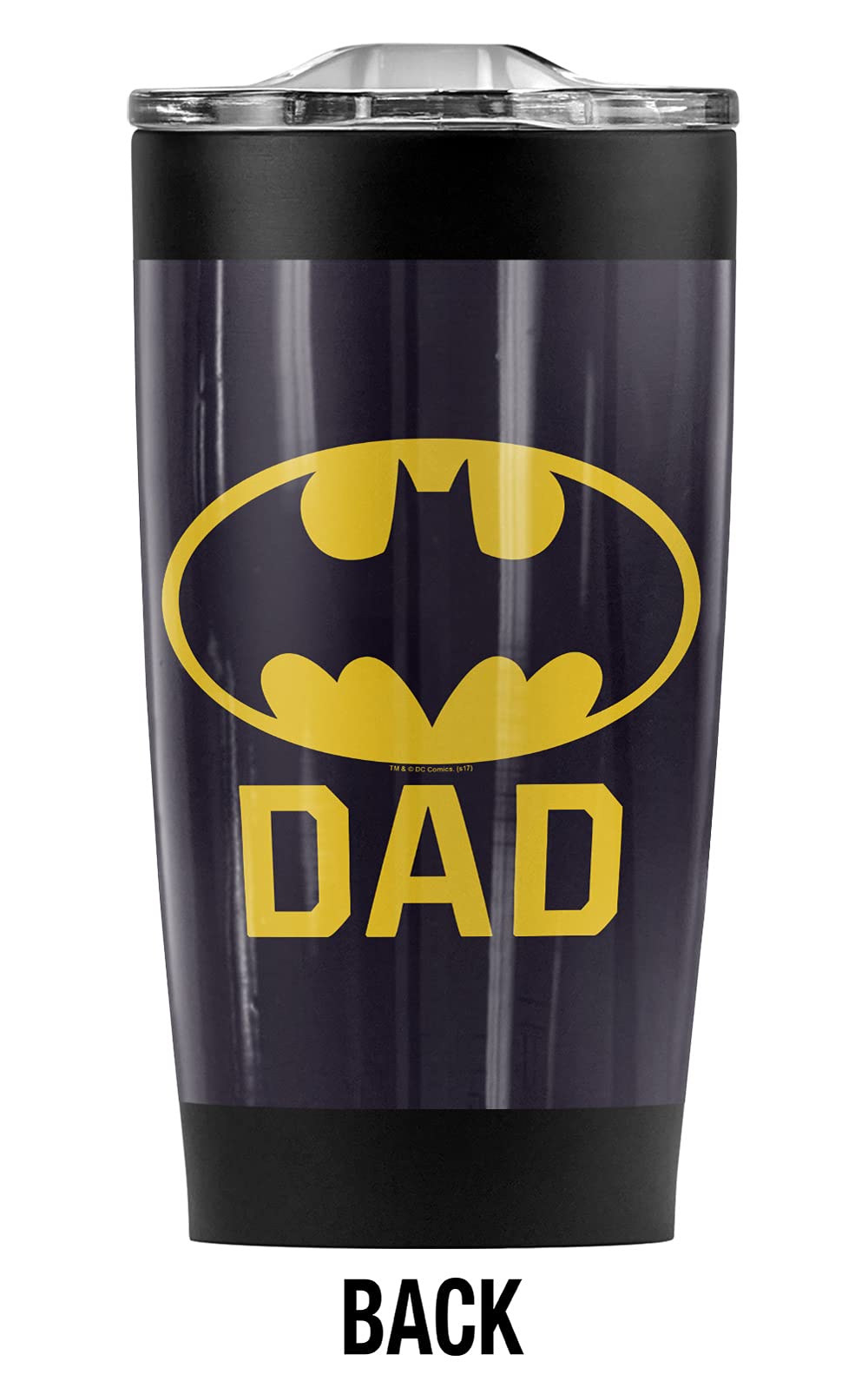 Batman Bat Dad Stainless Steel Tumbler 20 oz Coffee Travel Mug/Cup, Vacuum Insulated & Double Wall with Leakproof Sliding Lid