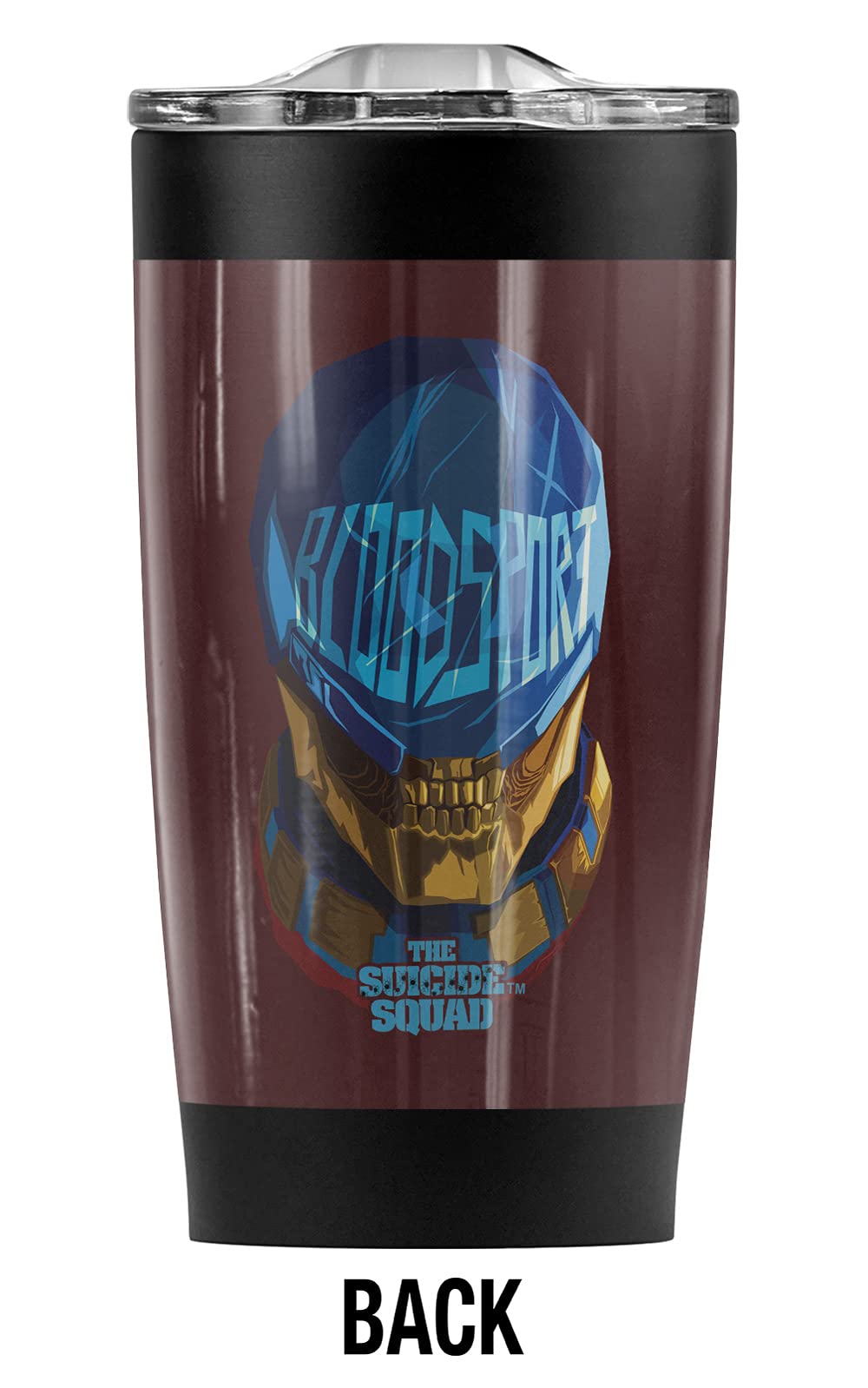 Suicide Squad 2 Bloodsport Illustration Stainless Steel Tumbler 20 oz Coffee Travel Mug/Cup, Vacuum Insulated & Double Wall with Leakproof Sliding Lid | Great for Hot Drinks and Cold Beverages