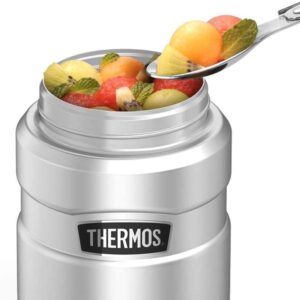 THERMOS Superman Cute Chibi, STAINLESS KING Stainless Steel Food Jar with Folding Spoon, Vacuum insulated & Double Wall, 16oz