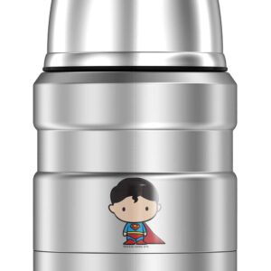 THERMOS Superman Cute Chibi, STAINLESS KING Stainless Steel Food Jar with Folding Spoon, Vacuum insulated & Double Wall, 16oz