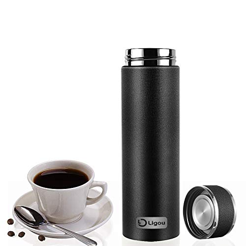 Insulation Stainless Steel Mug, business, travel, sport's choose (Black) 16 oz