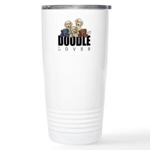 cafepress doodle lover stainless steel travel mug stainless steel travel mug, insulated 20 oz. coffee tumbler