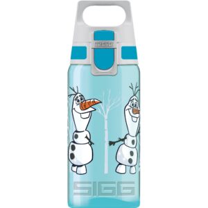 sigg viva one disney pixar children's drinking bottle (0.5 l), pollutant-free children's bottle with leak-proof lid, kids' water bottle with one-handed use