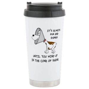 cafepress stainless steel travel mug stainless steel travel mug, insulated 20 oz. coffee tumbler