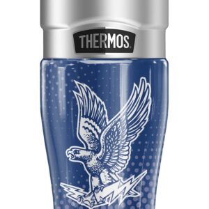 THERMOS U.S. Air Force Academy OFFICIAL Let 'Em Rip STAINLESS KING Stainless Steel Travel Tumbler, Vacuum insulated & Double Wall, 16oz