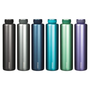 Sistema Hydrate Stainless Steel Water Bottle | 600 ml | BPA-Free | Double Wall Vacuum Insulated Metal Water Bottle | Keeps Liquid Hot & Cool | Assorted Colours