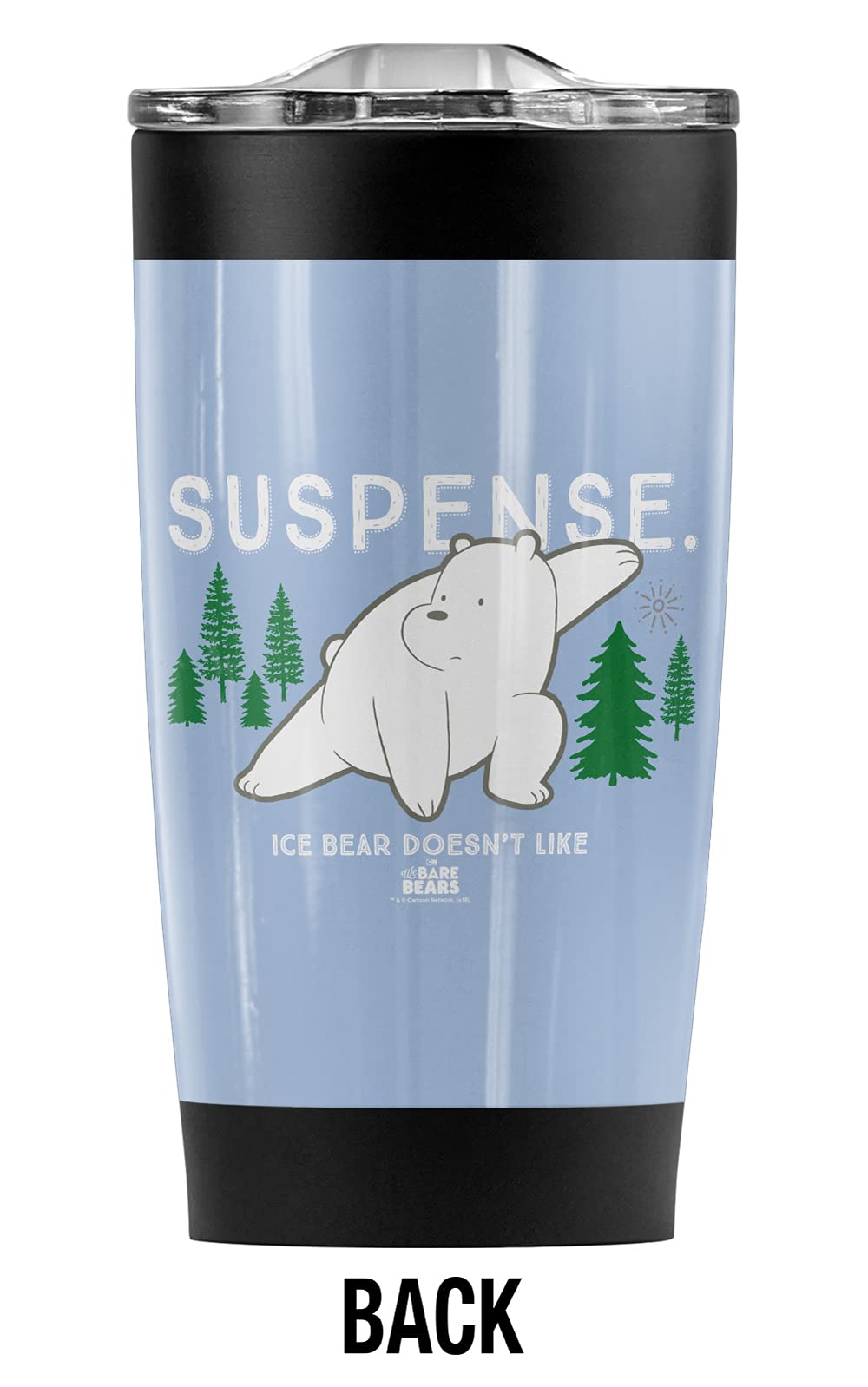 Logovision We Bare Bears Suspense Stainless Steel Tumbler 20 oz Coffee Travel Mug/Cup, Vacuum Insulated & Double Wall with Leakproof Sliding Lid | Great for Hot Drinks and Cold Beverages