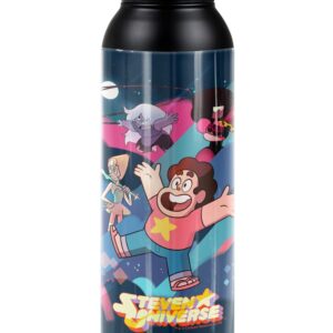 Steven Universe OFFICIAL Group Shot 24 oz Insulated Canteen Water Bottle, Leak Resistant, Vacuum Insulated Stainless Steel with Loop Cap