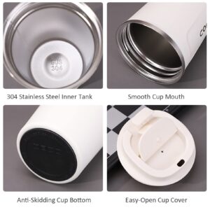 Stainless Steel Coffee Cup Leakproof Insulated Thermal Cup Car Portable Travel Coffee Mug