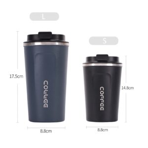 Stainless Steel Coffee Cup Leakproof Insulated Thermal Cup Car Portable Travel Coffee Mug