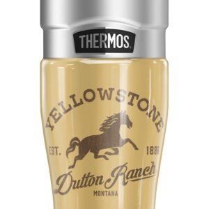 THERMOS Yellowstone OFFICIAL Yellowstone Dutton Ranch Horse STAINLESS KING Stainless Steel Travel Tumbler, Vacuum insulated & Double Wall, 16oz