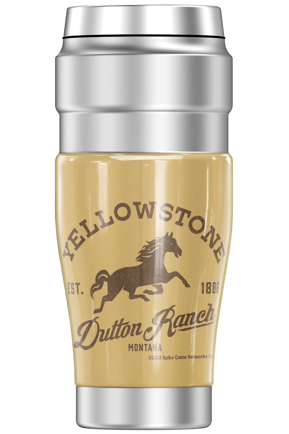 THERMOS Yellowstone OFFICIAL Yellowstone Dutton Ranch Horse STAINLESS KING Stainless Steel Travel Tumbler, Vacuum insulated & Double Wall, 16oz