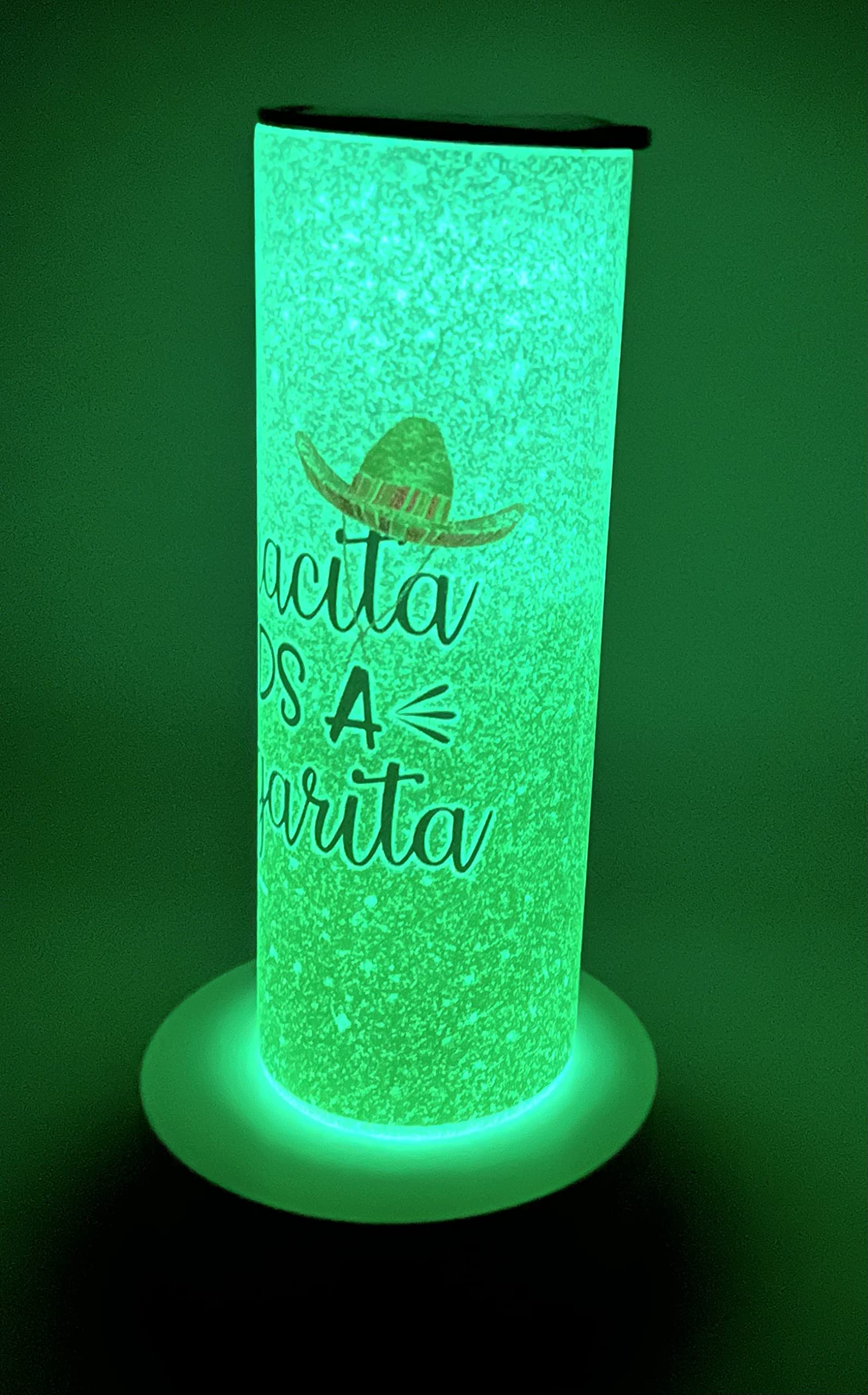 Glow in the Dark Mamacita Needs a Margarita Tumbler Cup