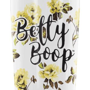 THERMOS Betty Boop Yellow Flowers GUARDIAN COLLECTION Stainless Steel Travel Tumbler, Vacuum insulated & Double Wall, 12 oz.