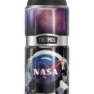 Nasa Nasa Logo Astronaut THERMOS STAINLESS KING Stainless Steel Drink Bottle, Vacuum insulated & Double Wall, 24oz