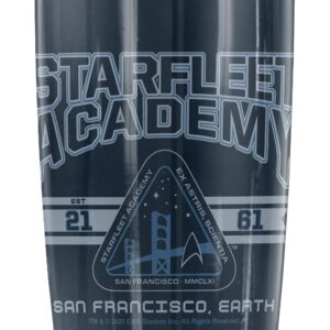 LOGOVISION Star Trek Starfleet Academy Earth Stainless Steel Tumbler 20 oz Coffee Travel Mug/Cup, Vacuum Insulated & Double Wall with Leakproof Sliding Lid | Great for Hot Drinks and Cold Beverages