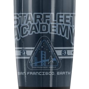 LOGOVISION Star Trek Starfleet Academy Earth Stainless Steel Tumbler 20 oz Coffee Travel Mug/Cup, Vacuum Insulated & Double Wall with Leakproof Sliding Lid | Great for Hot Drinks and Cold Beverages