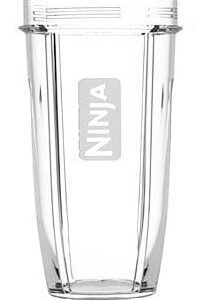 Original 24oz Nutri Ninja Compact Cup with New Sip and Seal Lid BL450 (Transparent)