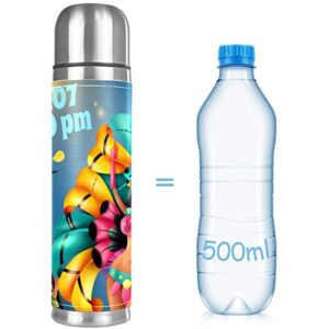 Brazilian Annual Carnival Festival Dancer Musicians Vacuum Insulated Stainless Steel Water Bottle, Double Walled Travel Thermos Coffee Mug 17 OZ for School Office