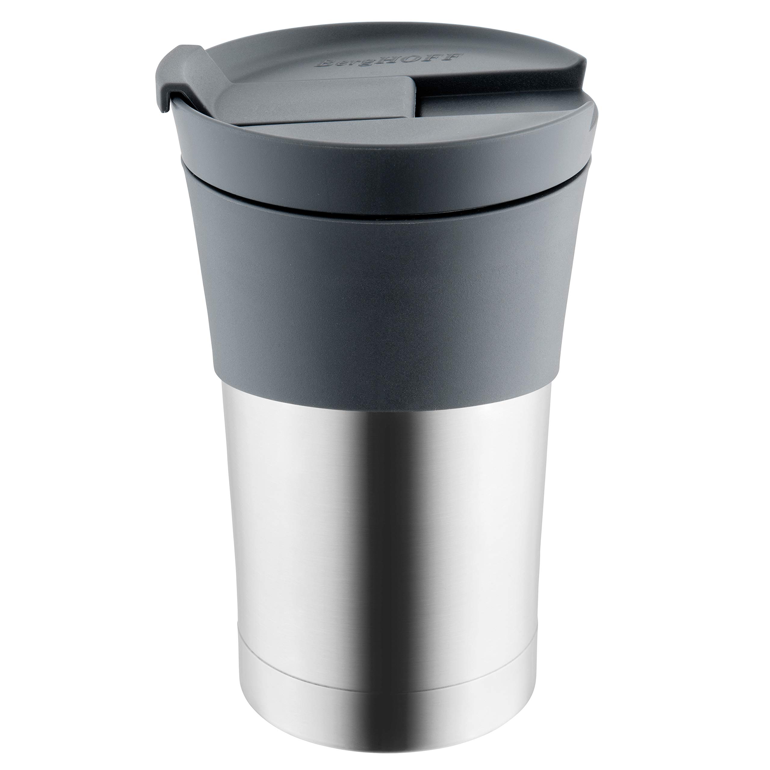 Berghoff Essentials Travel Mug 0.35 qt. PP Lid Insulated Drinking Cup Double-walled Construction Quick Open Lid