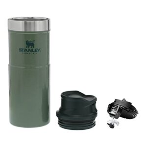 STANLEY Trigger Action Travel Mug 0.47L Hammertone Green – Keeps Hot for 7 Hours - BPA-free Stainless Steel Thermos Travel Mug for Hot Drinks - Leakproof Reusable Coffee Cups