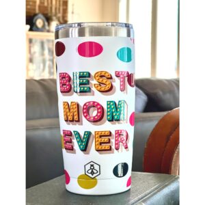 Biddlebee Gifts for Mom Travel Coffee Mug w/Slider Lid | 20oz Spill Proof Stainless Steel Insulated Cup | Mom Gifts | Mothers Day Gifts | Birthday Gifts for Mom | Mama Gifts | Best Mom Ever