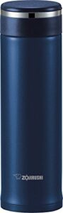 zojirushi sm-jte46ad stainless steel travel mug with tea leaf filter, 16-ounce, deep blue