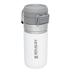 stanley quick flip stainless steel water bottle .47l / 16oz polar – leakproof metal water bottle kids - push button locking lid - bpa-free kids thermos water bottle - dishwasher safe