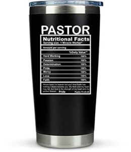 klubi pastor gifts for men women- 20oz travel coffee mug - funny gift idea for appreciation, women, birthday, basket, anniversary, best