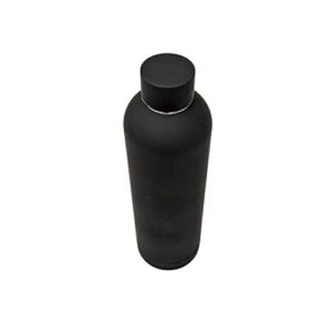 FTB Creative 25oz/750ml Insulated Stainless Steel Matte Water Bottle, Spill proof, Sweat Proof (25oz, Black)