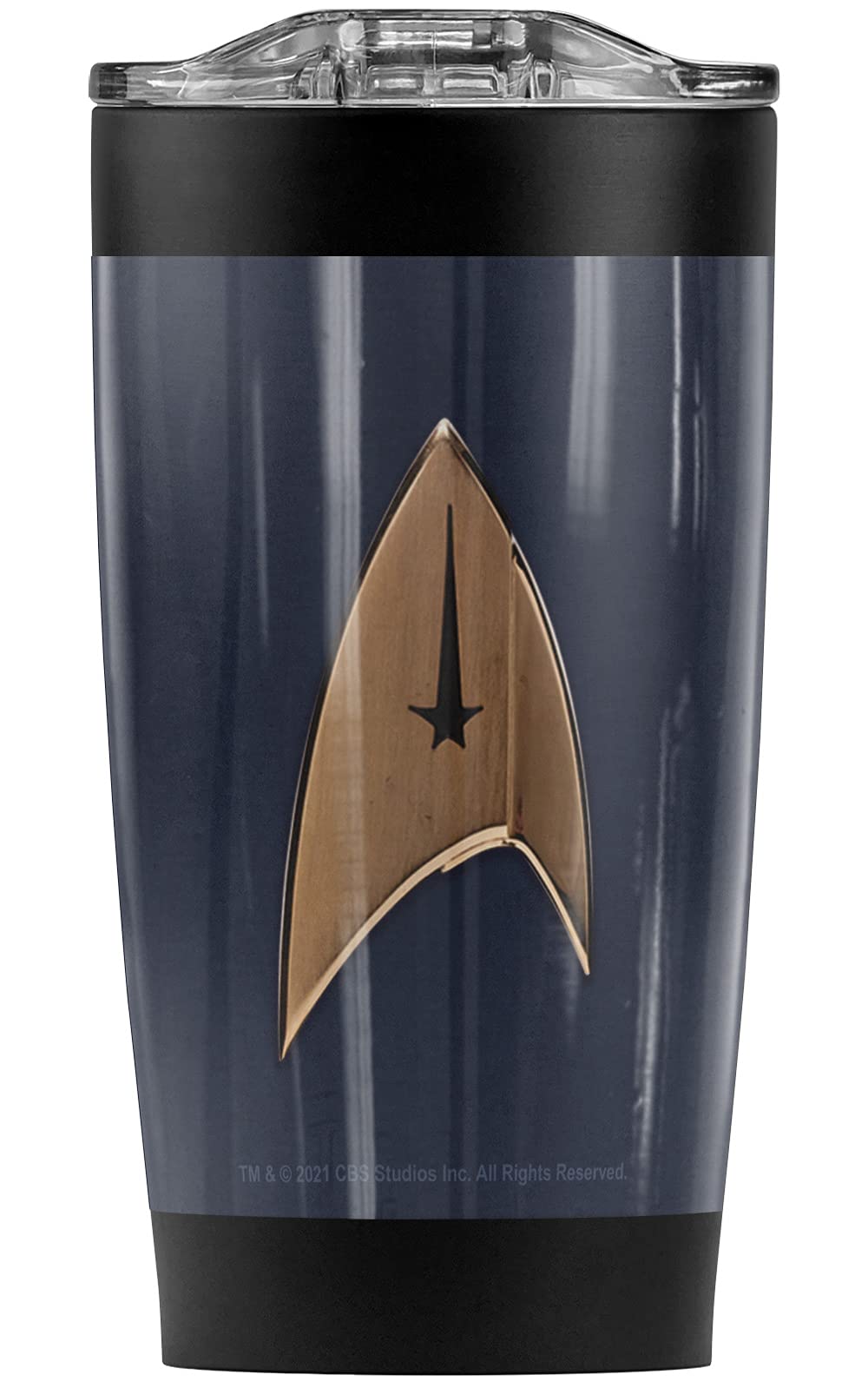 LOGOVISION Star Trek Command Uniform Stainless Steel Tumbler 20 oz Coffee Travel Mug/Cup, Vacuum Insulated & Double Wall with Leakproof Sliding Lid | Great for Hot Drinks and Cold Beverages