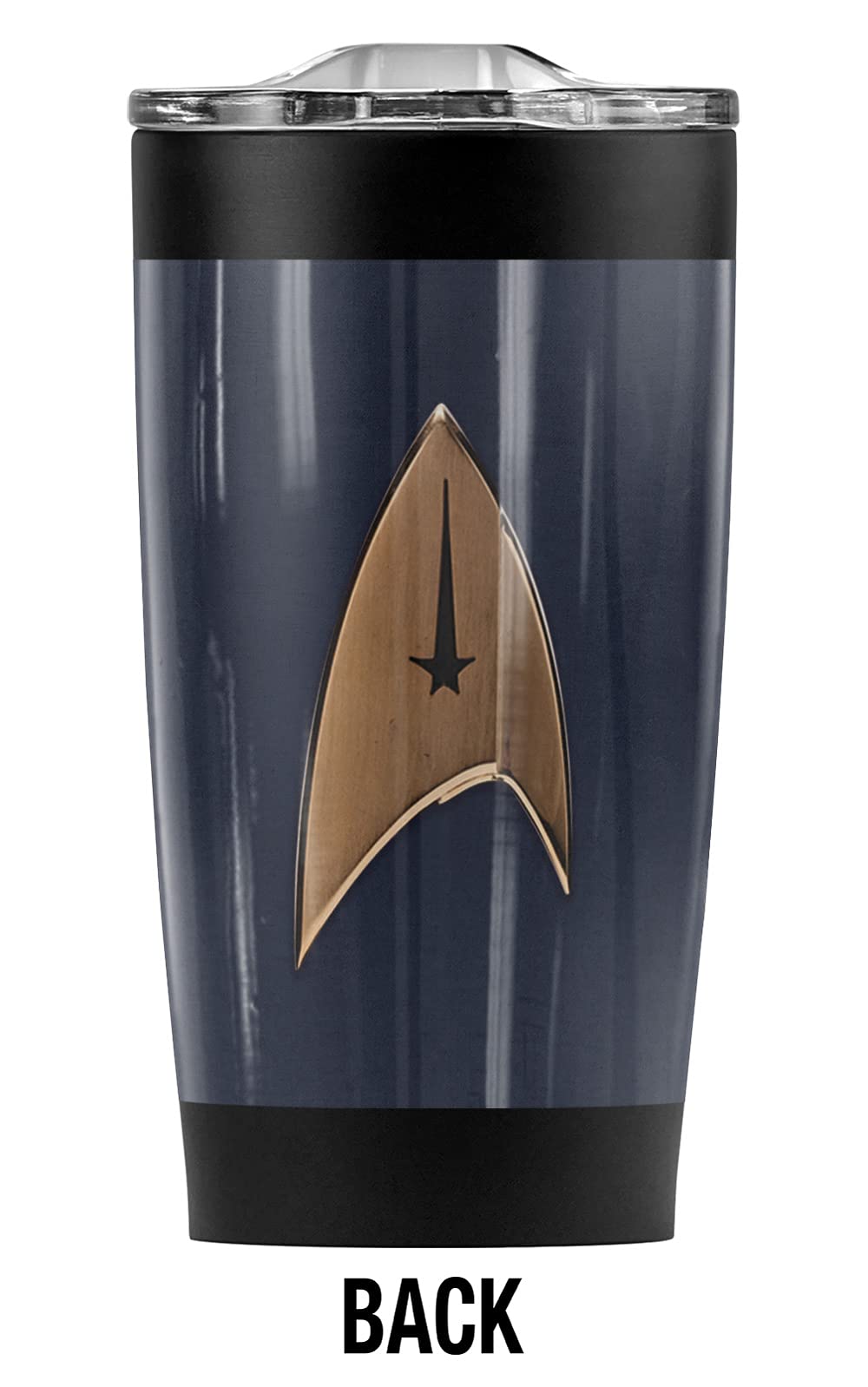 LOGOVISION Star Trek Command Uniform Stainless Steel Tumbler 20 oz Coffee Travel Mug/Cup, Vacuum Insulated & Double Wall with Leakproof Sliding Lid | Great for Hot Drinks and Cold Beverages