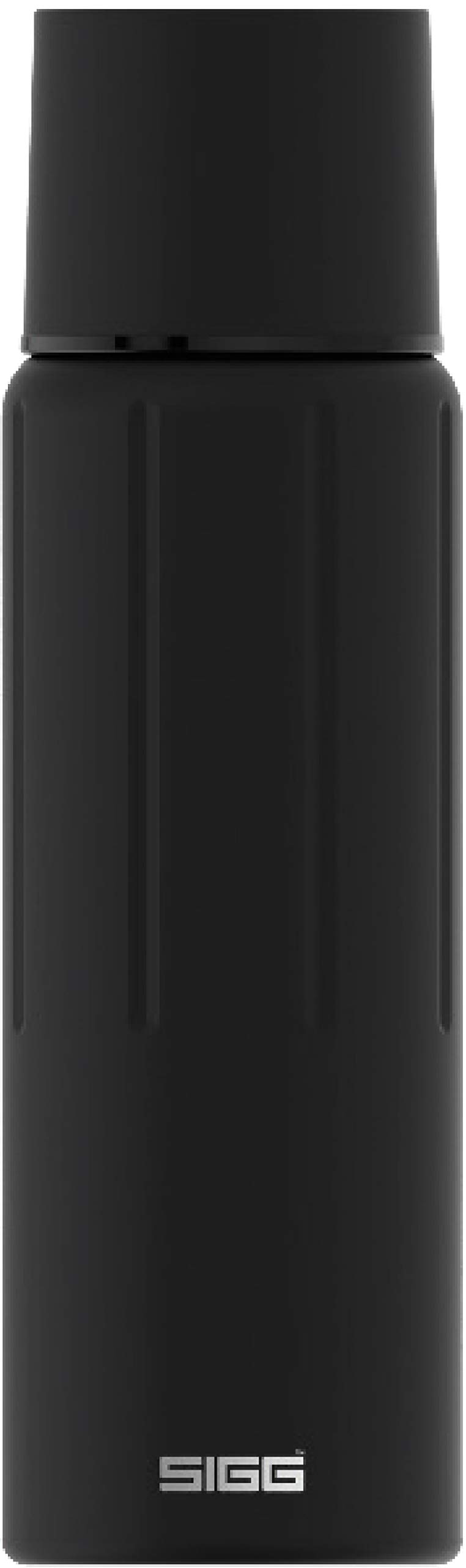 SIGG - Obsidian Insulated Water Bottle - Thermo Flask with Cup - Leakproof - Lightweight - BPA Free - 18/8 Stainless Steel - 37 Oz