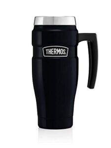 thermos stainless king travel mug, midnight blue, 470 ml