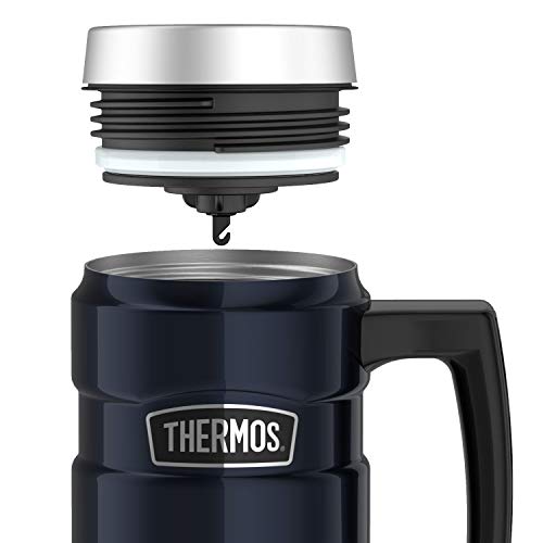 Thermos Stainless King Travel Mug, Midnight Blue, 470 ml