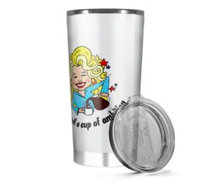 stainless steel insulated tumbler 20oz 30oz parton cold hot coffee tea cup myself hot funny travel cups of travel mug a wine iced tea cup pour coffee cup ambition dolly suit for home travel office