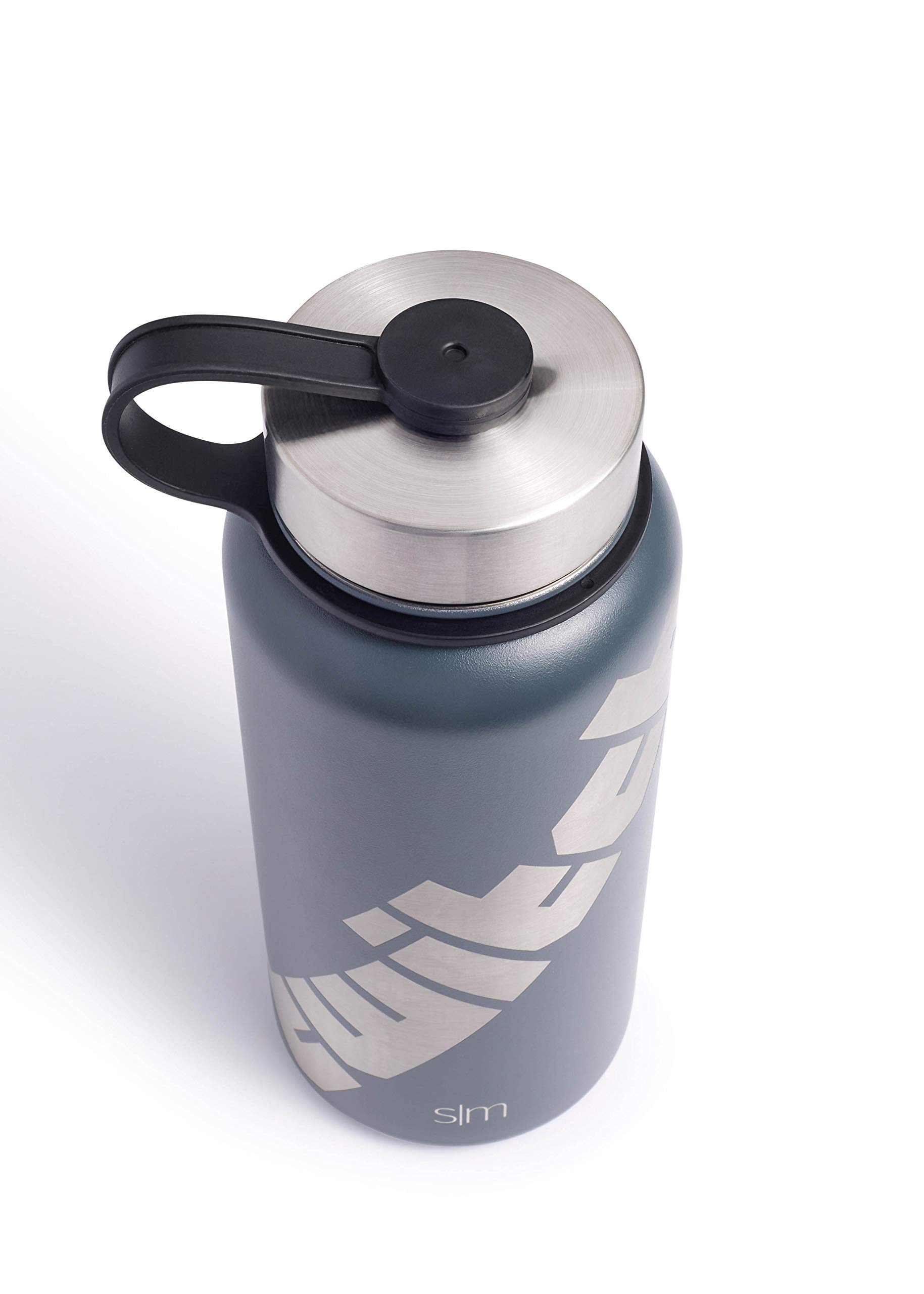 Twitch 32oz Dual Lid Water Bottle - Charcoal